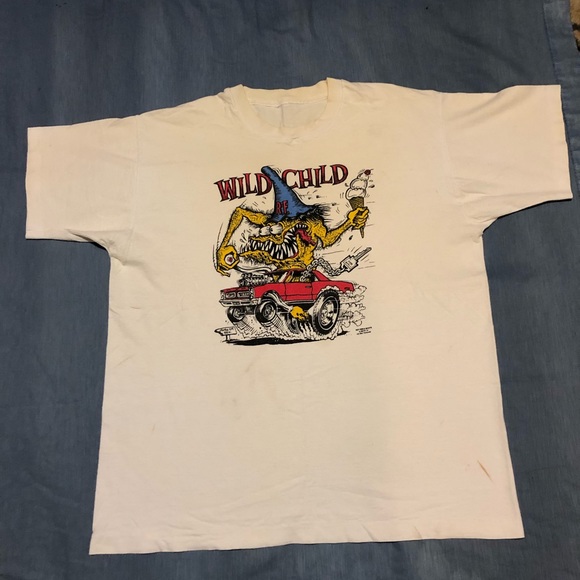 Other | Vintage Rare Ed Roth Rat Fink 1991 Wild Child Single Stitch ...